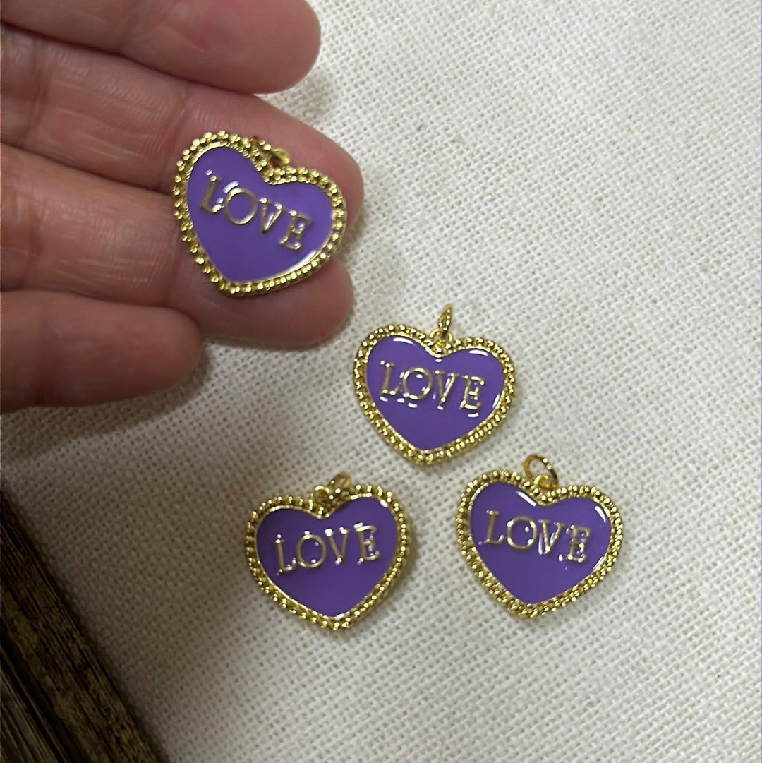 Corazon love lila – Tienda Productos del Alma