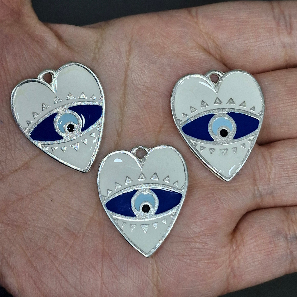 Colgante ojo turco corazón azul – Tienda Productos del Alma